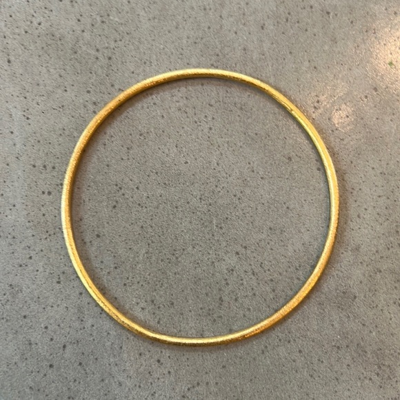 Jewelry | Thin Matte Gold Color Bangle | Poshmark